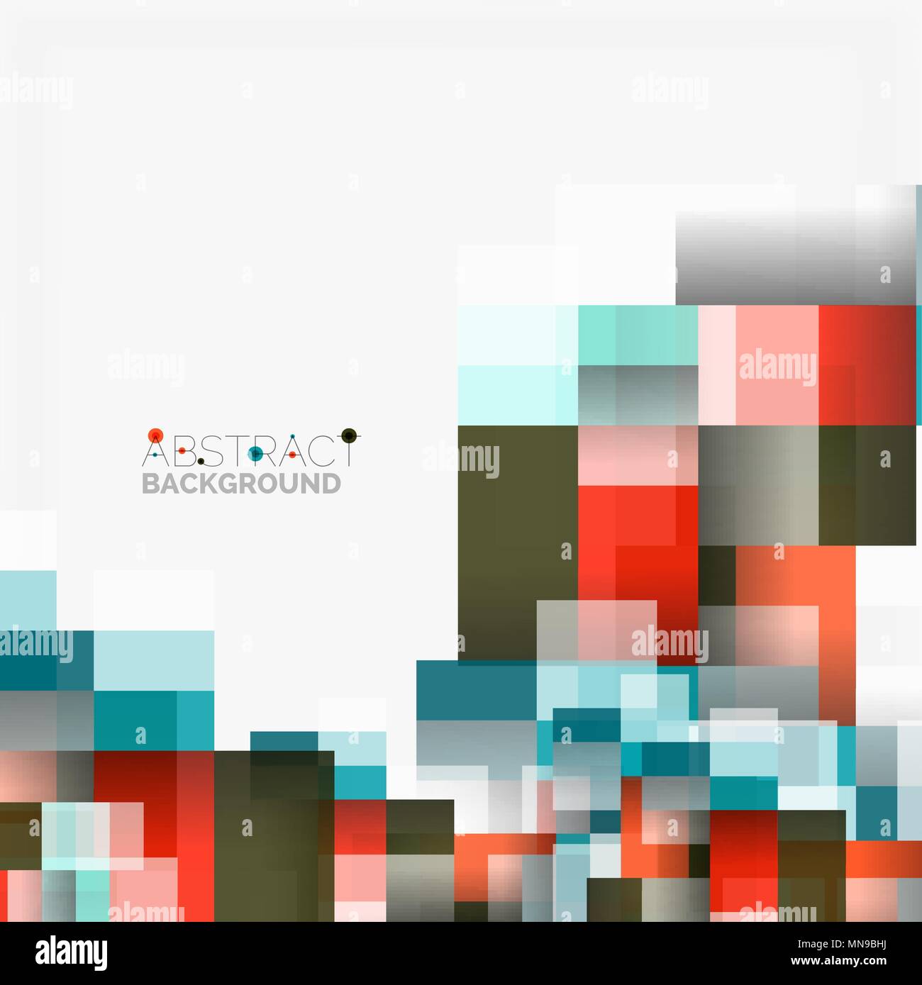 Abstract Blocks Template Design Background Simple Geometric Shapes On White Straight Lines And