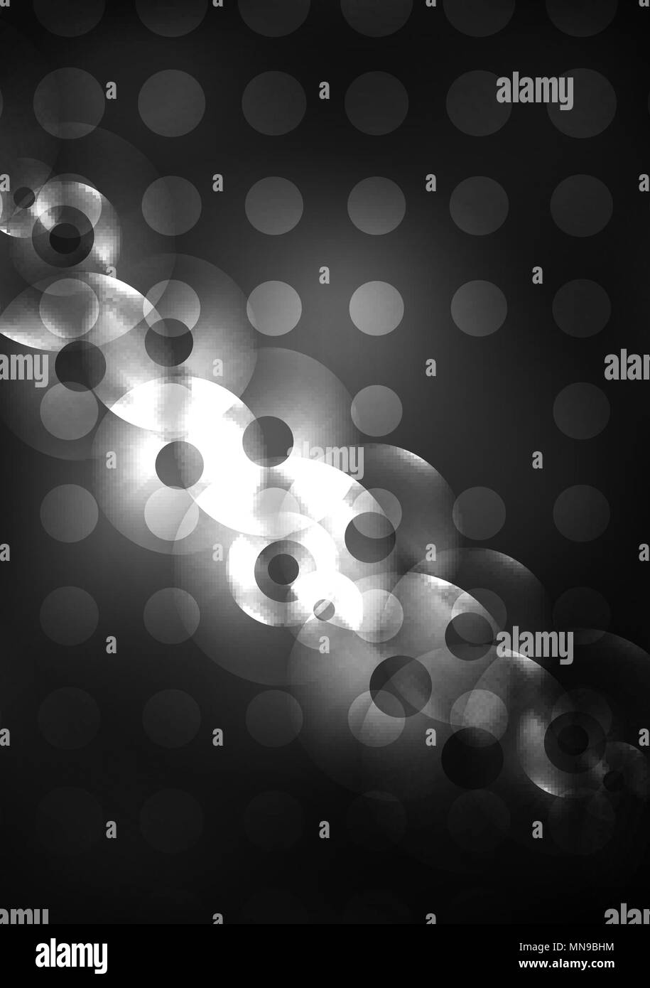 Glowing circles in the dark. Glowing circles in the dark, futuristic ...