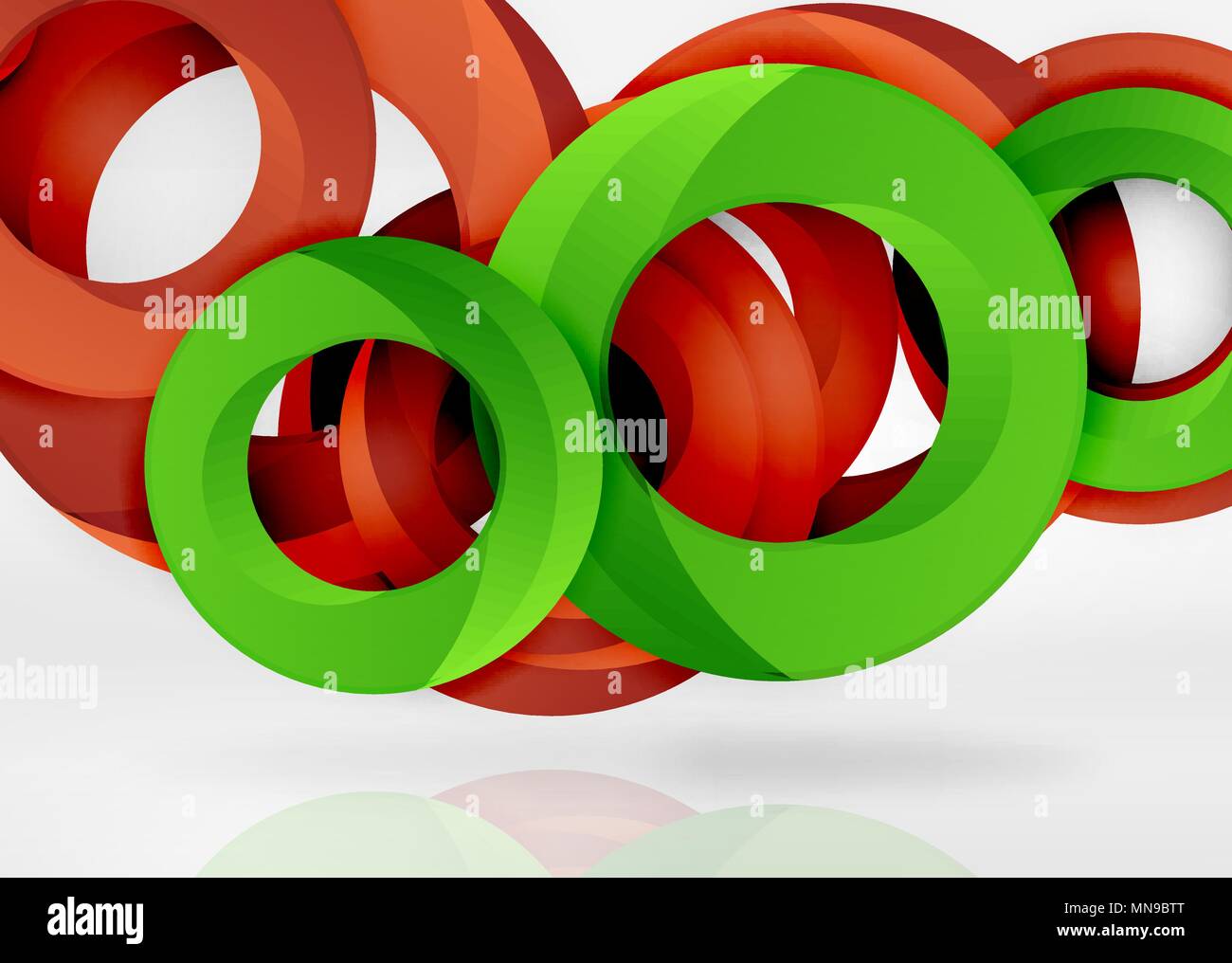 Modern 3d ring vector abstract background. Modern 3d ring composition ...