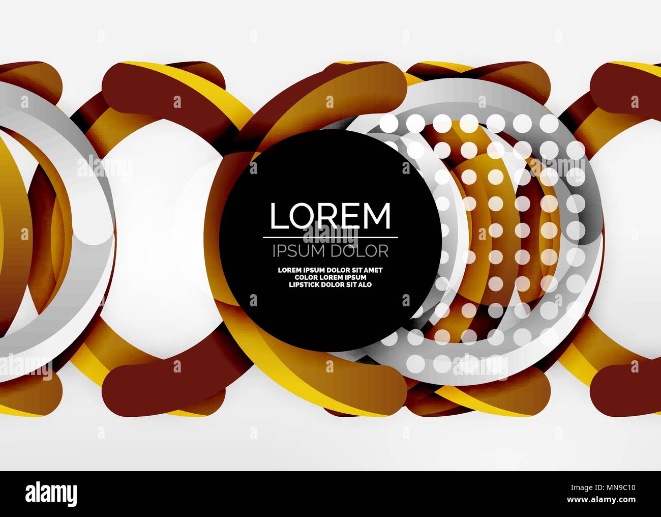 Modern 3d ring vector abstract background. Modern 3d ring composition ...