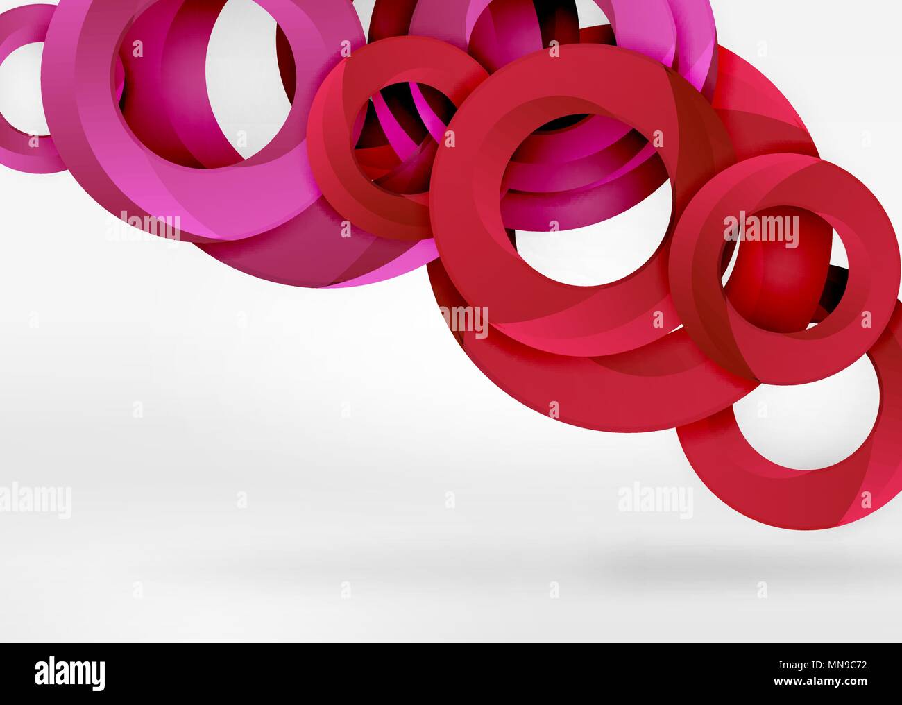 Modern 3d ring vector abstract background. Modern 3d ring composition ...