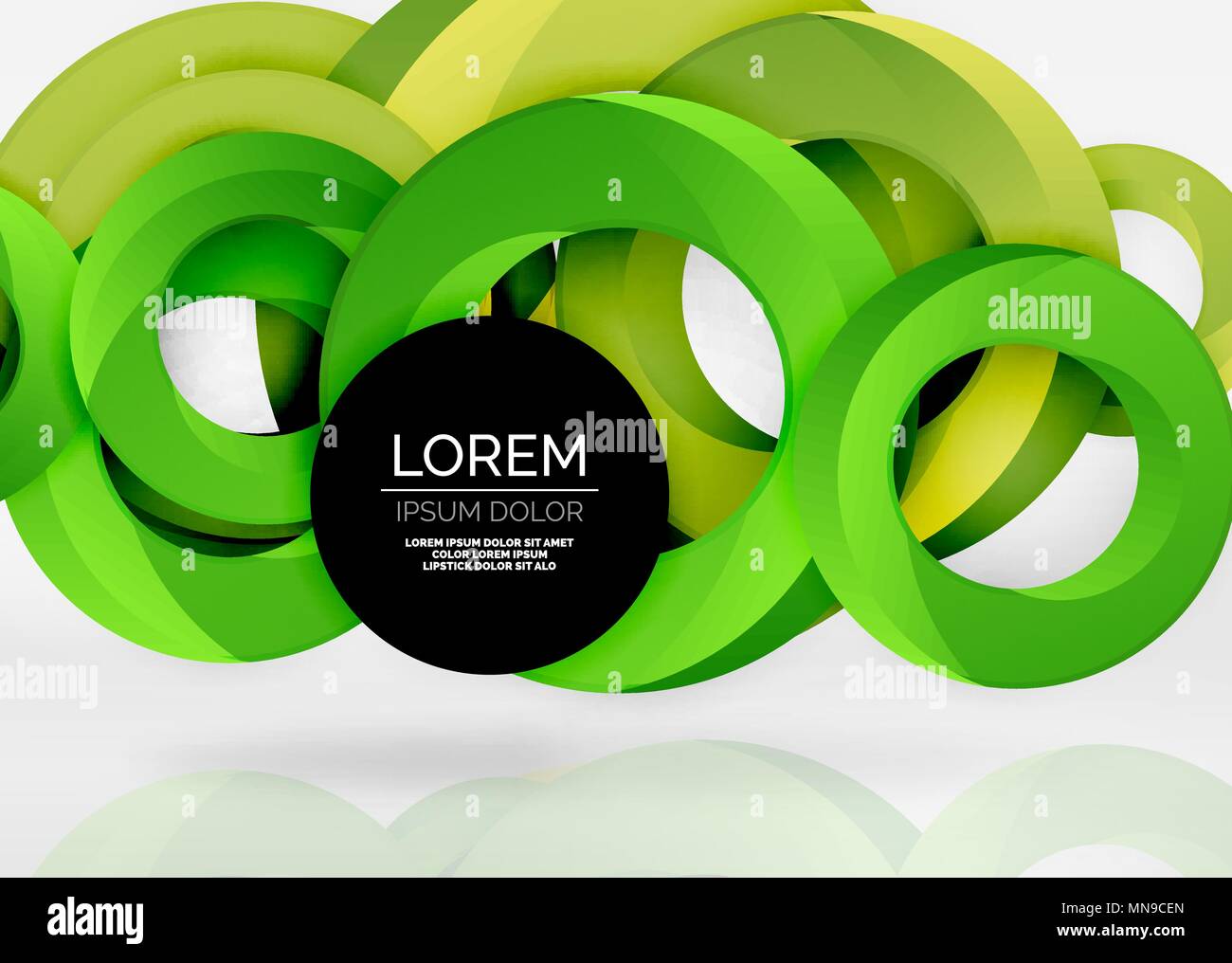 Modern 3d ring vector abstract background. Modern 3d ring composition ...