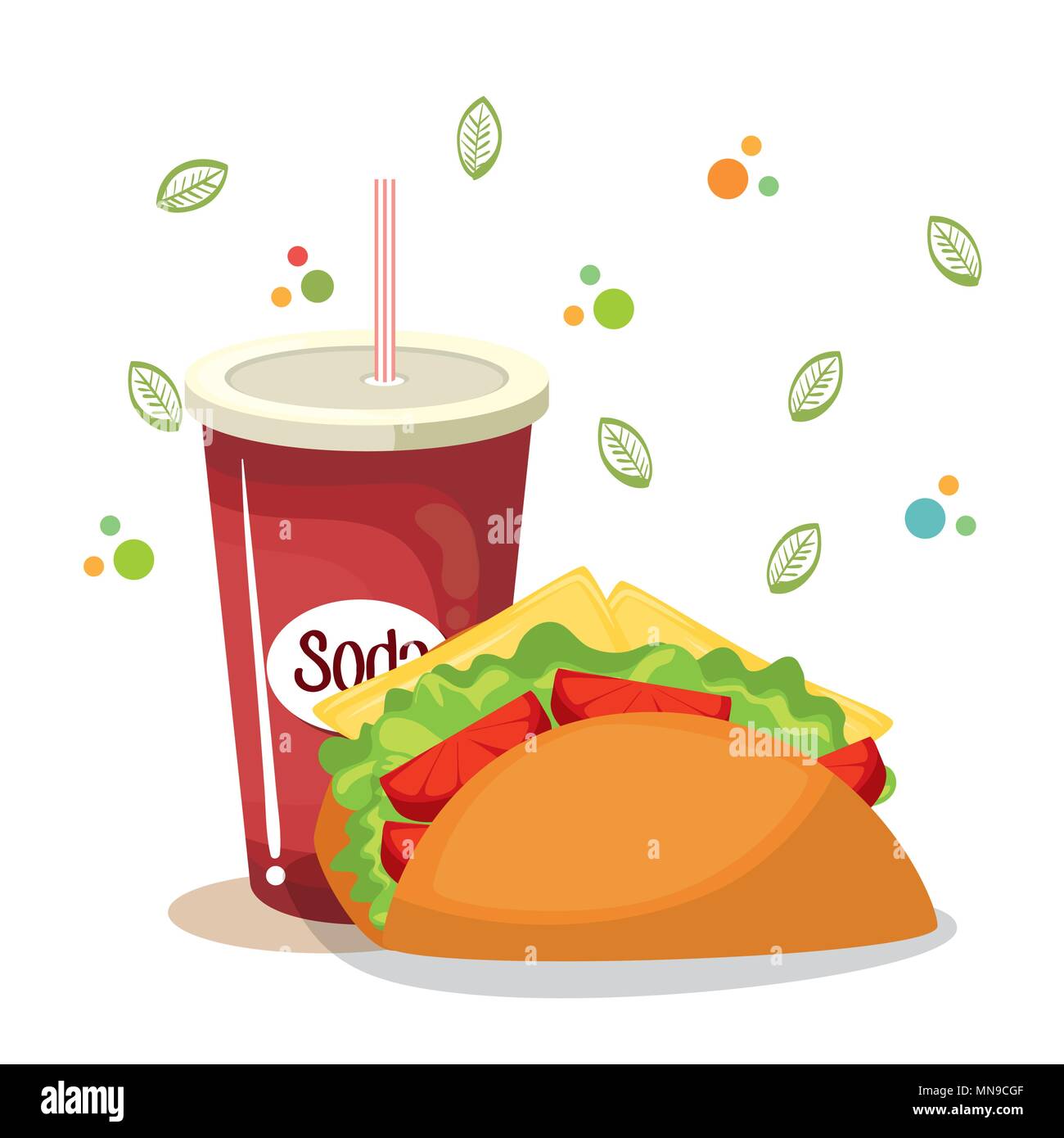 Soda fast food menu restaurant market hi-res stock photography and ...