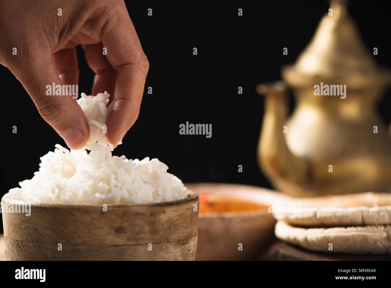 Man eating curry hi-res stock photography and images - Alamy