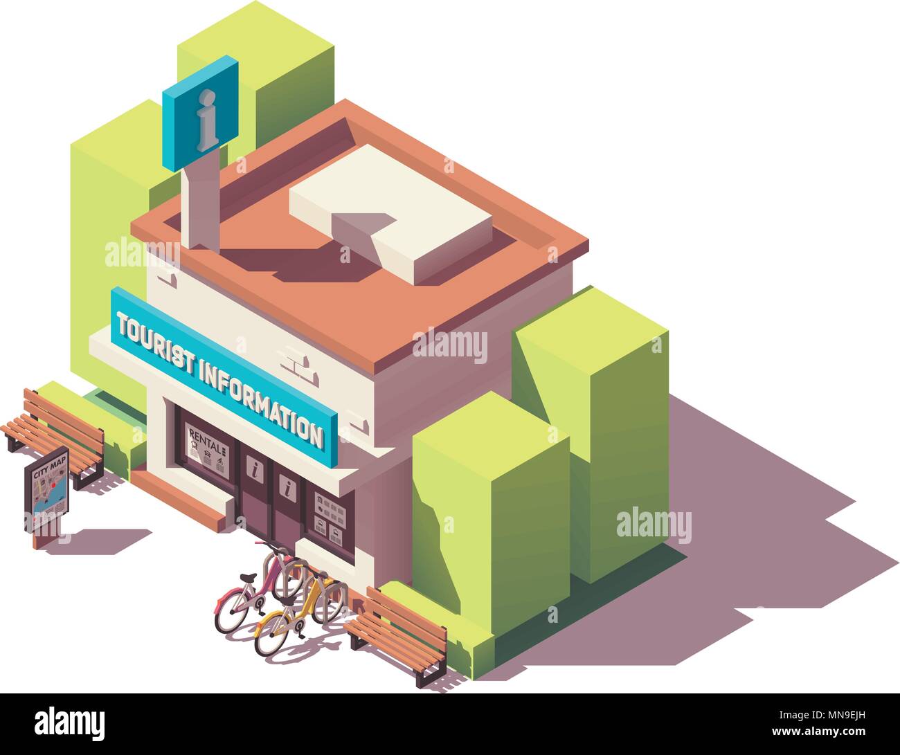 Small tourist center Stock Vector Images - Alamy