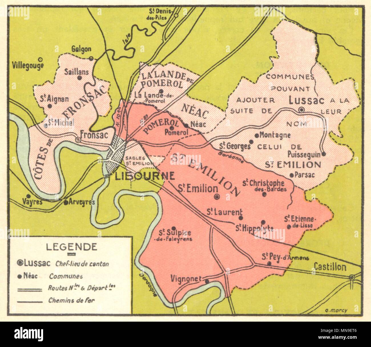 Bordeaux Wine Map Stock Photos & Bordeaux Wine Map Stock Images - Alamy