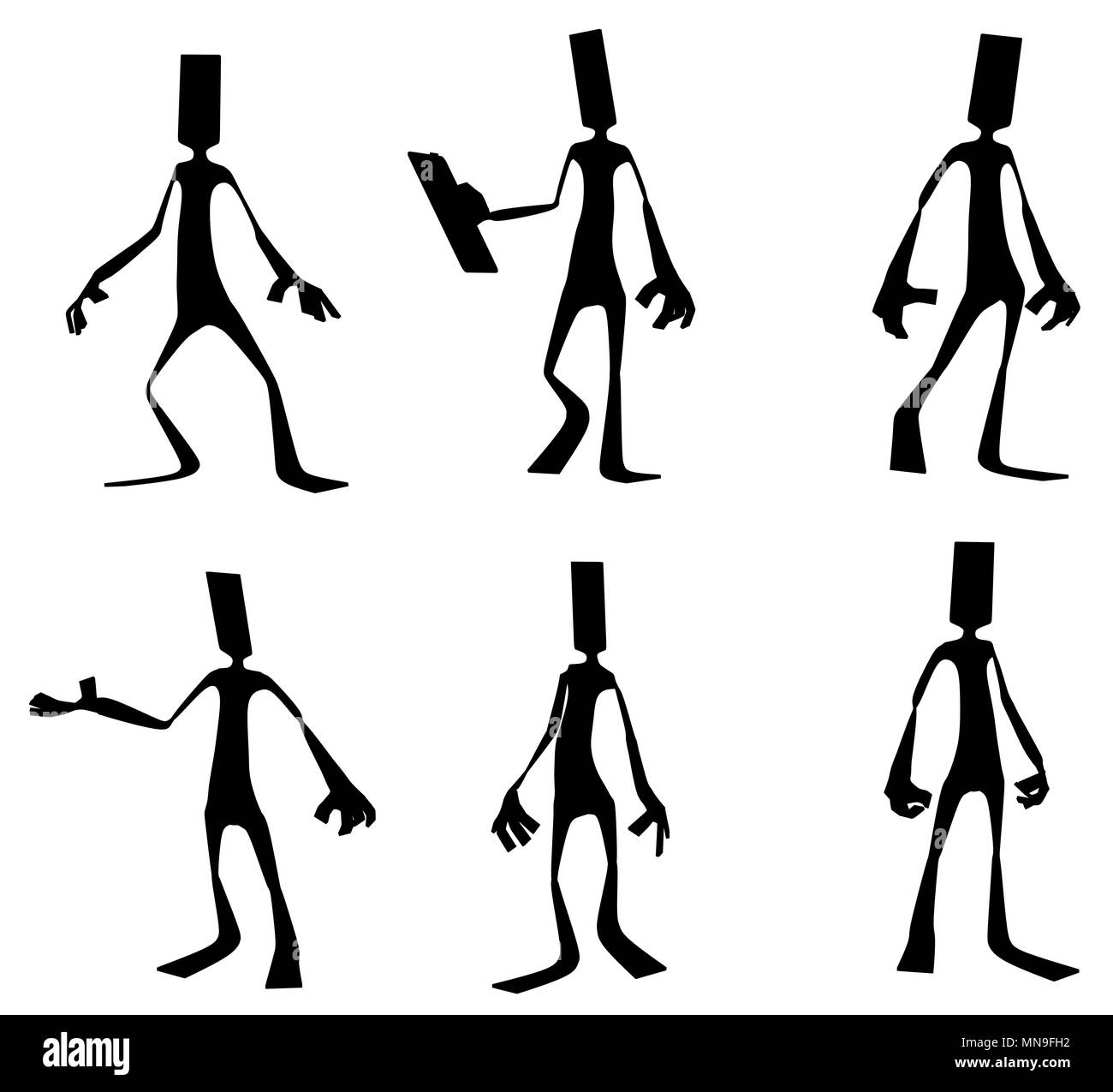 Flat figures Black and White Stock Photos & Images - Alamy