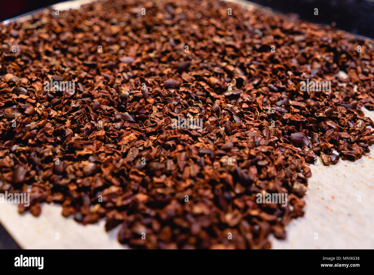 Roasted Cocoa Nibs / Cacao Nibs Stock Photo - Alamy