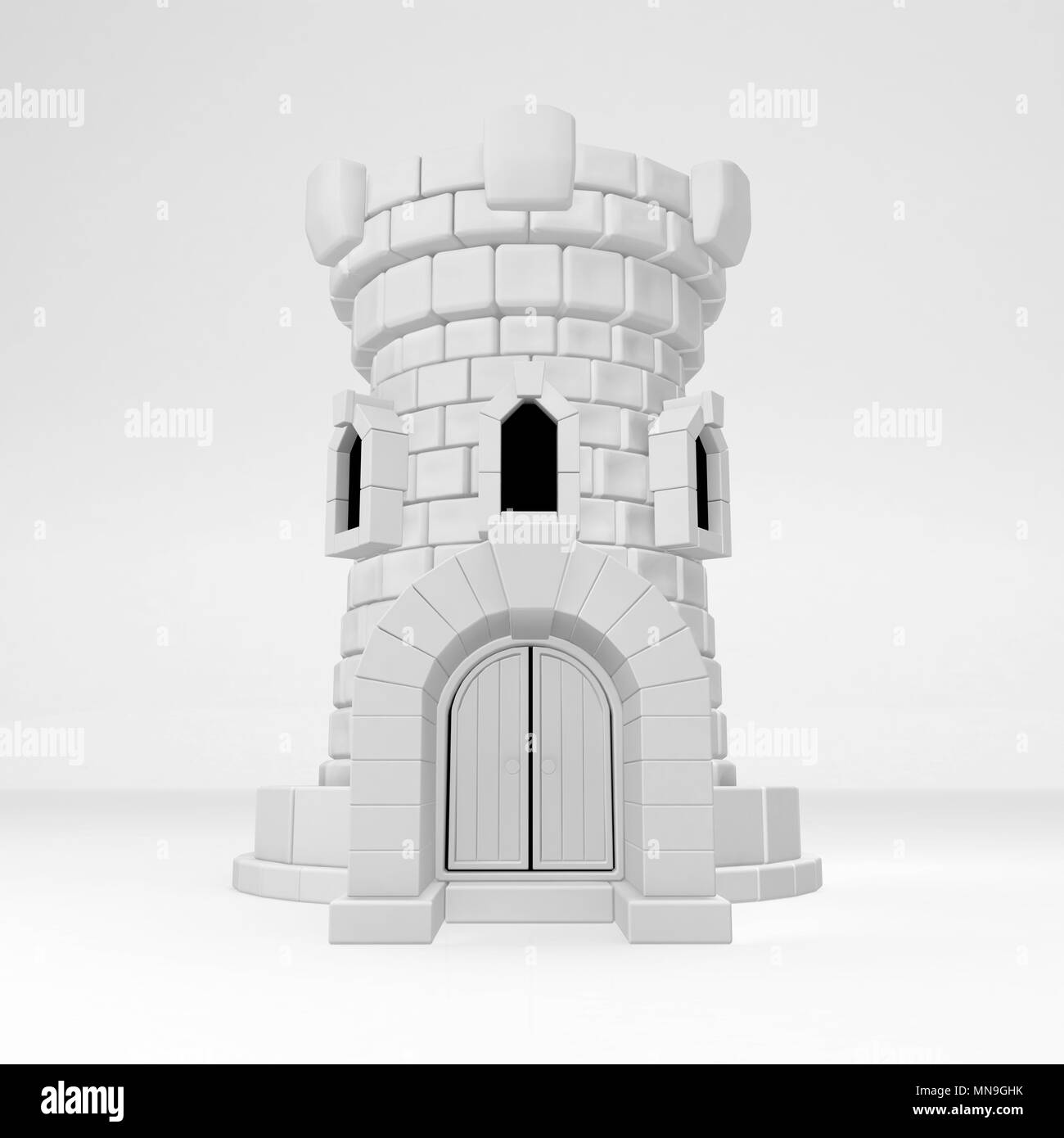 3d castle Black and White Stock Photos & Images - Alamy