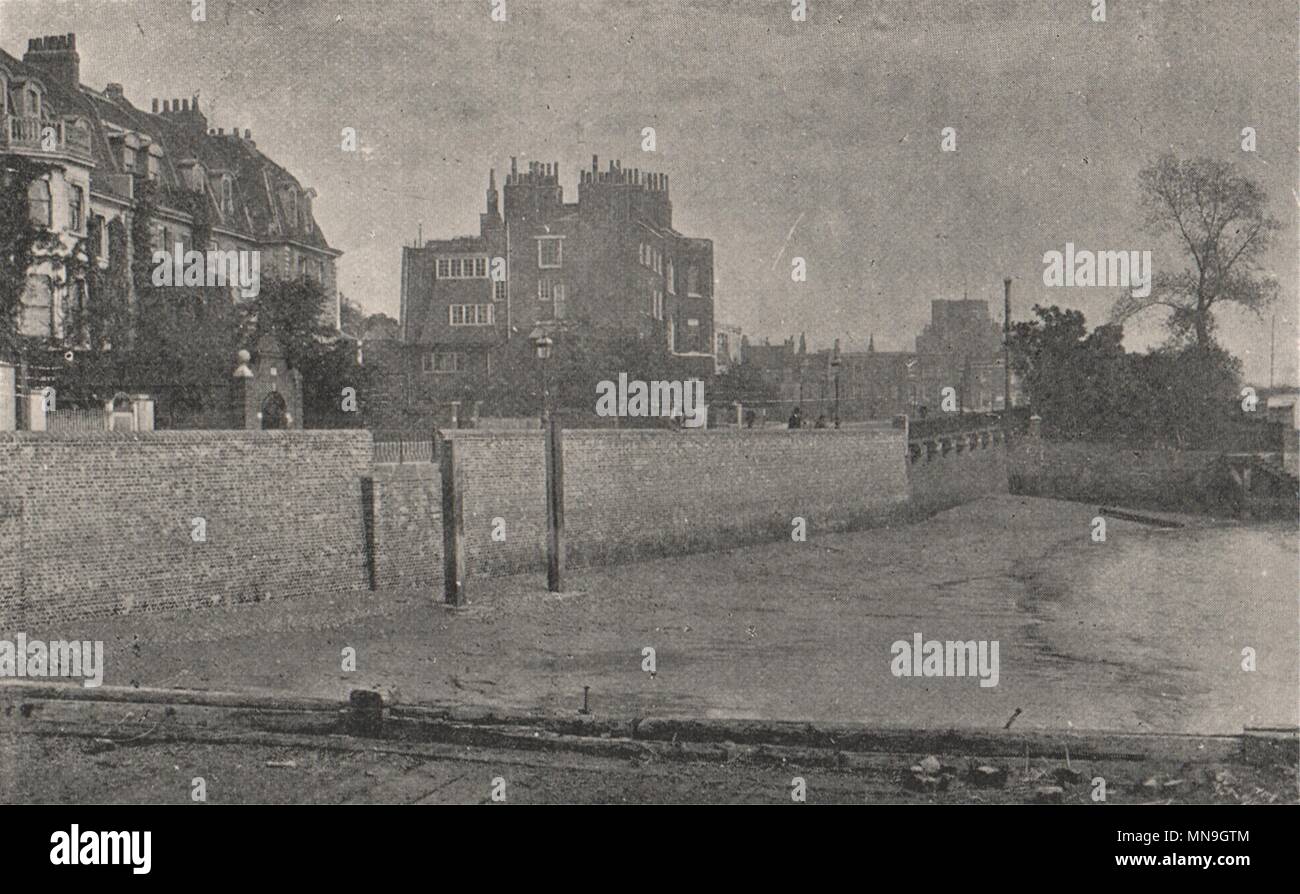 CHELSEA. Lindsey Row, Bellevue House, and Cheyne Walk, looking east ...