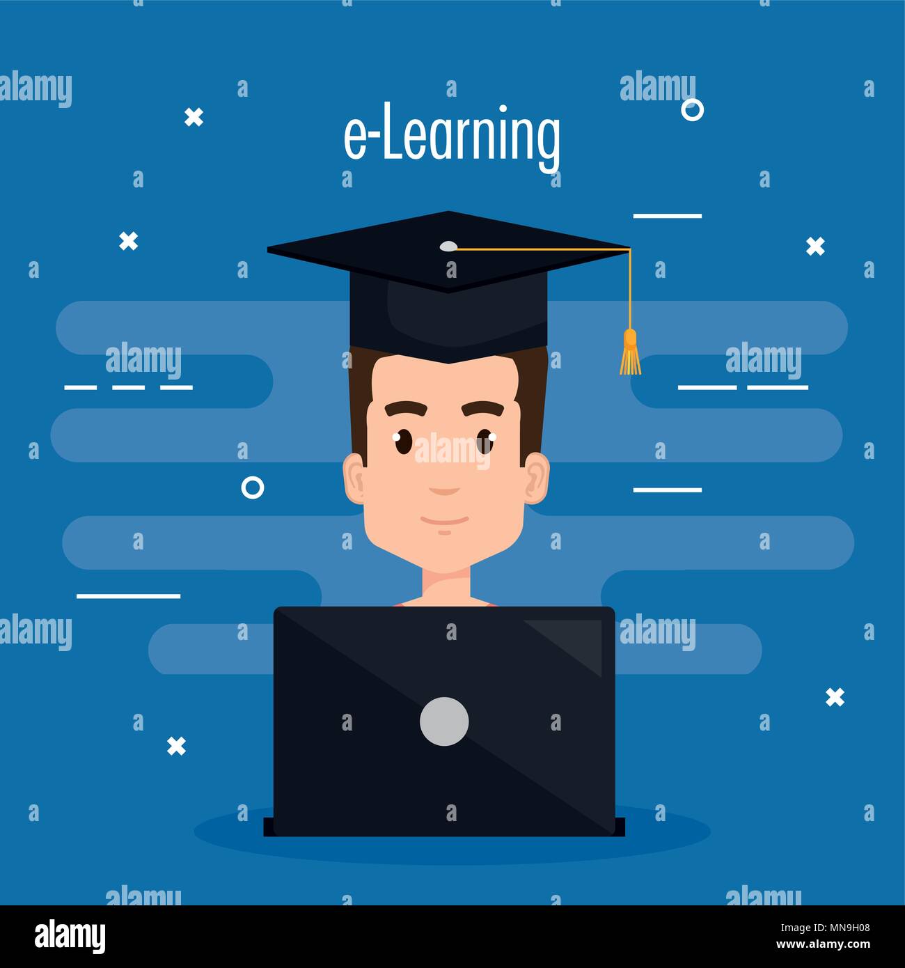 Academy male student Stock Vector Images - Alamy