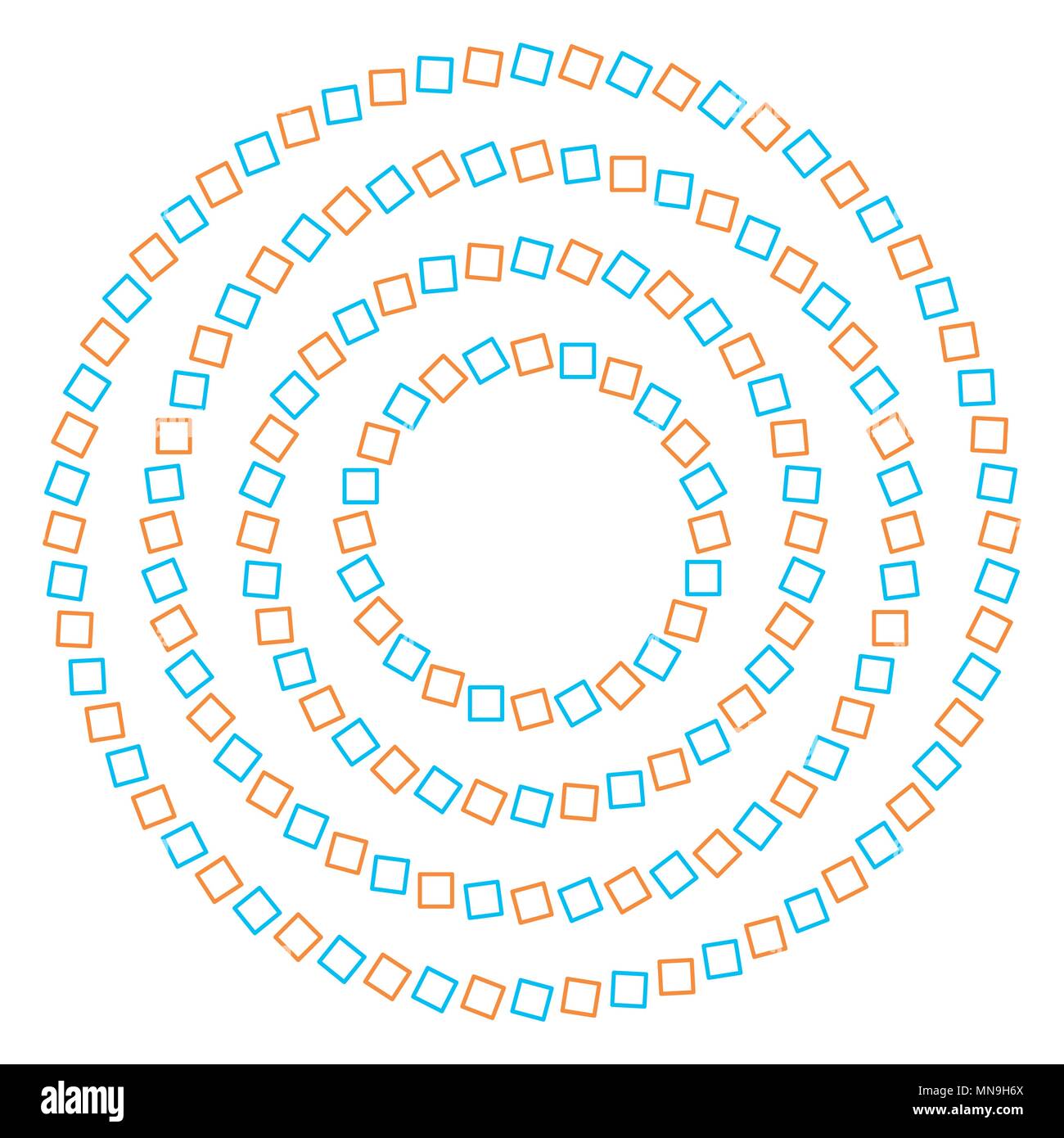 Optical illusion, colorful blocks, different shapes Stock Vector Image ...