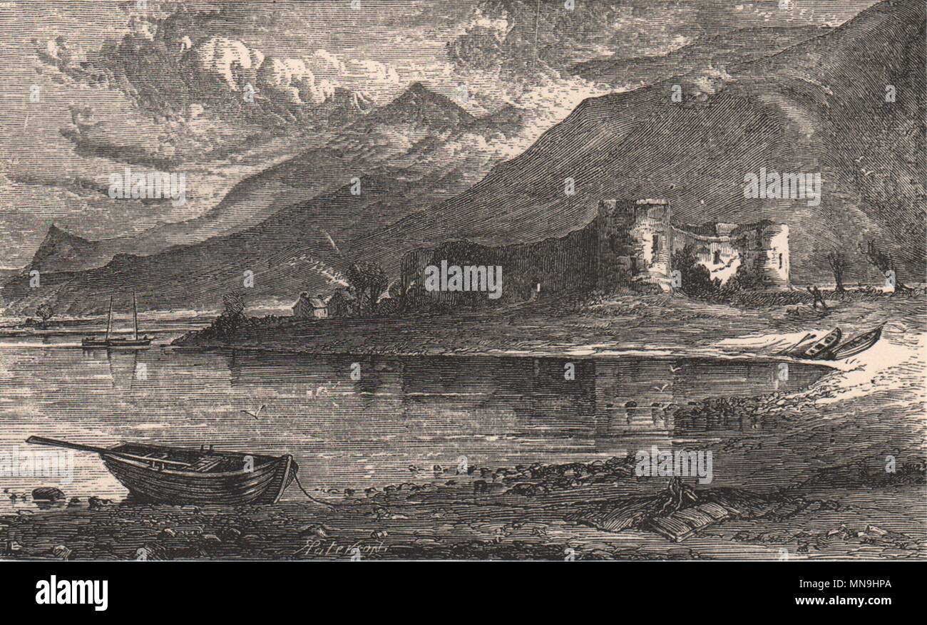 INVERNESS-SHIRE. Inverlochy Castle. Scotland 1885 old antique print ...