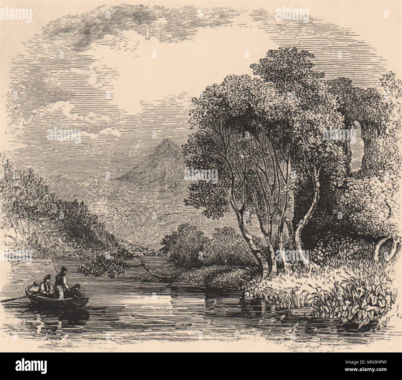 SCOTLAND. Inch, Galbraith and Castle, Ben Lomond 1885 old antique print ...