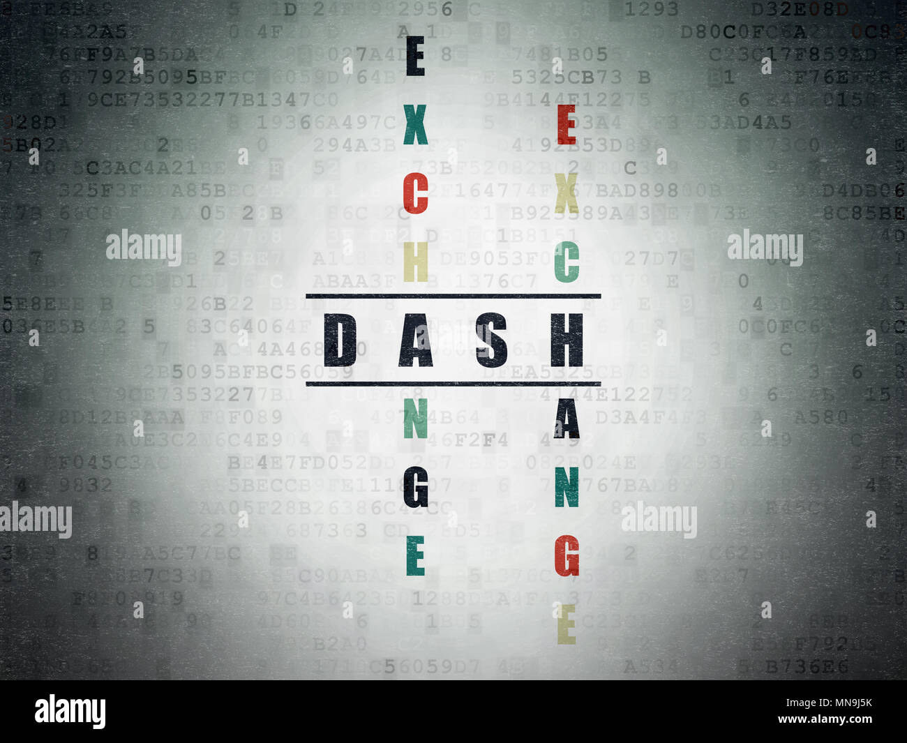 Cryptocurrency concept: Dash in Crossword Puzzle Stock Photo - Alamy