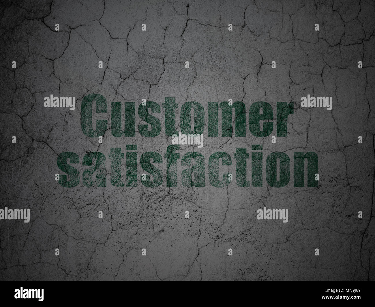 Advertising concept: Customer Satisfaction on grunge wall background ...