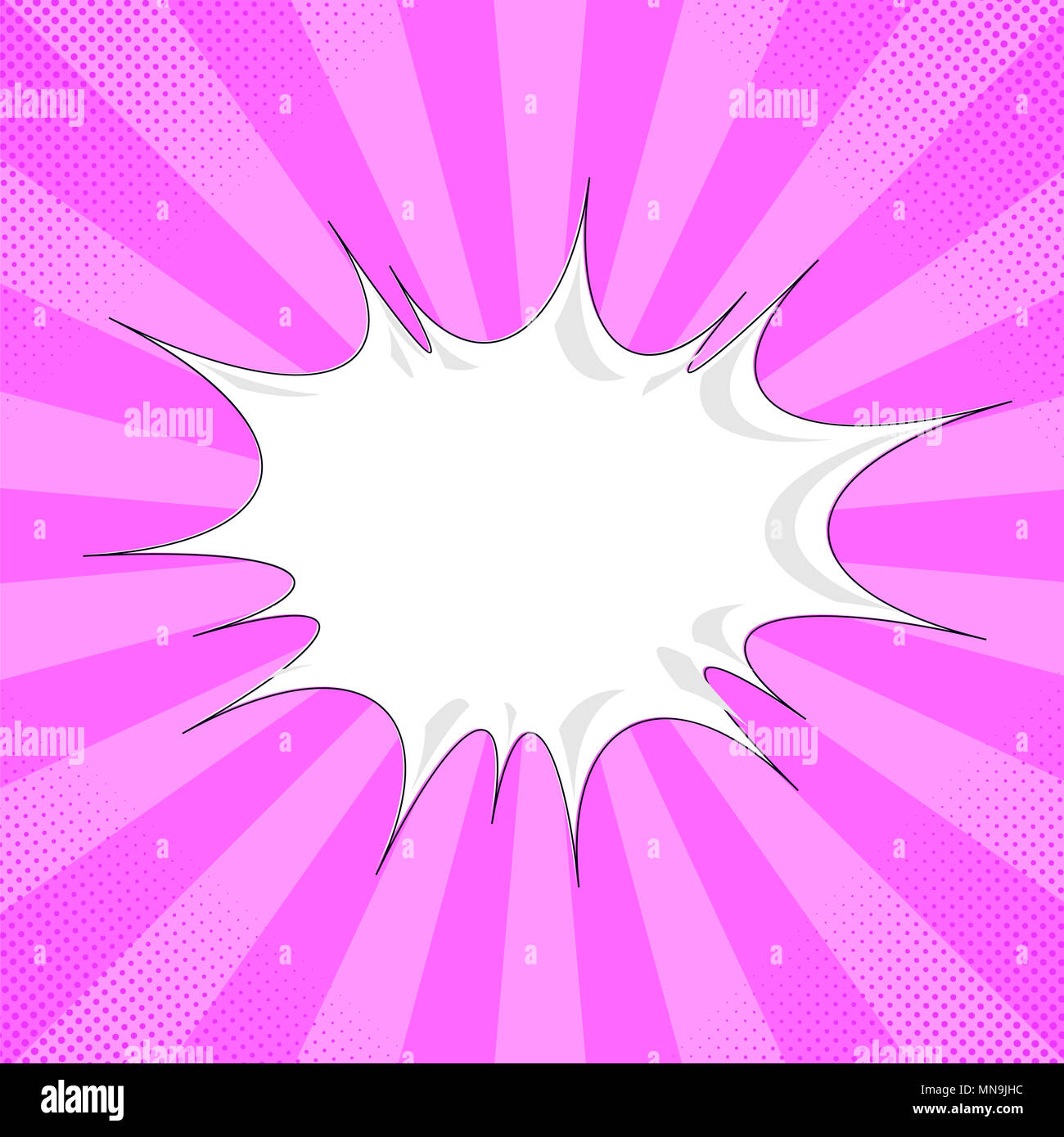 Comic Book Background. Halftone Pattern. Cartoon Speech Bubble. Dotted ...