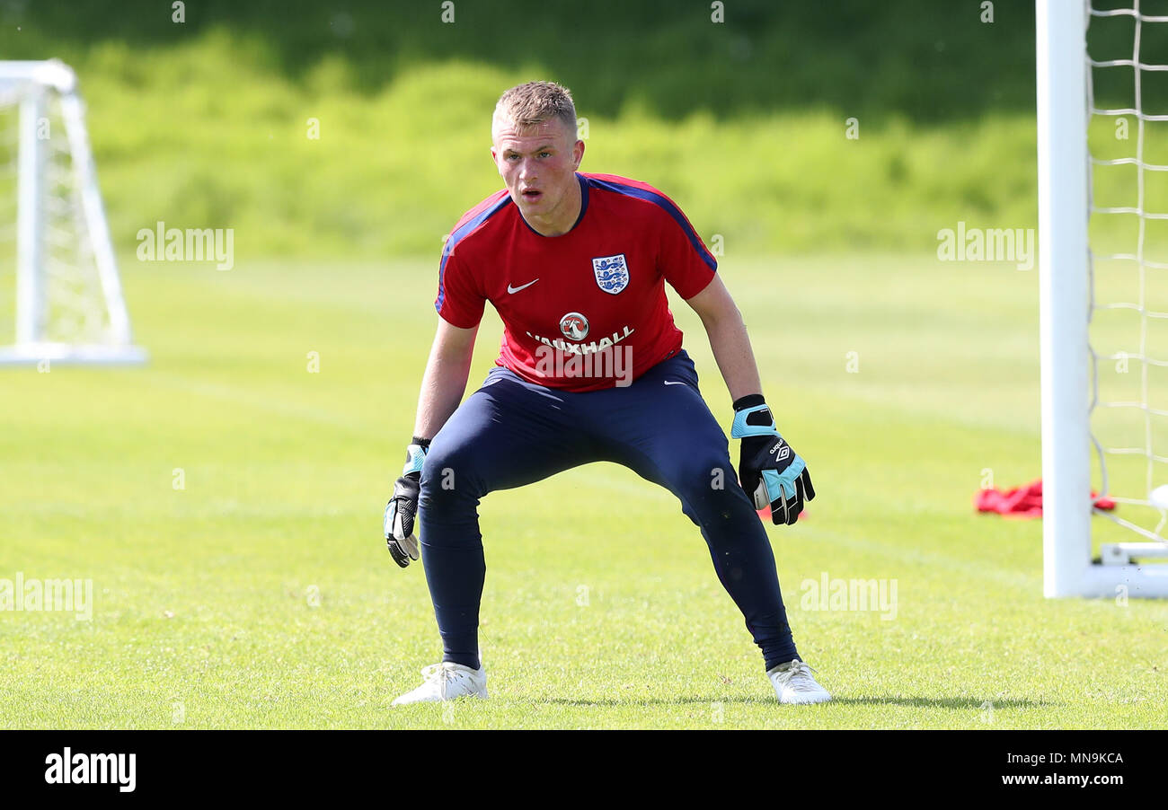 England's Marcus Dewhurst during the training session at St George's ...