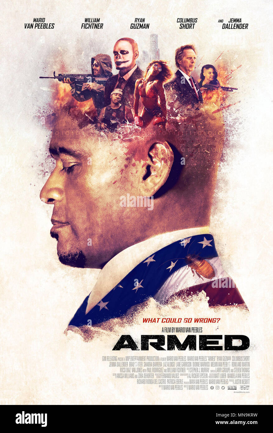 ARMED, Mario Van Peebles (bottom), top: Ryan Guzman (left), Columbus ...