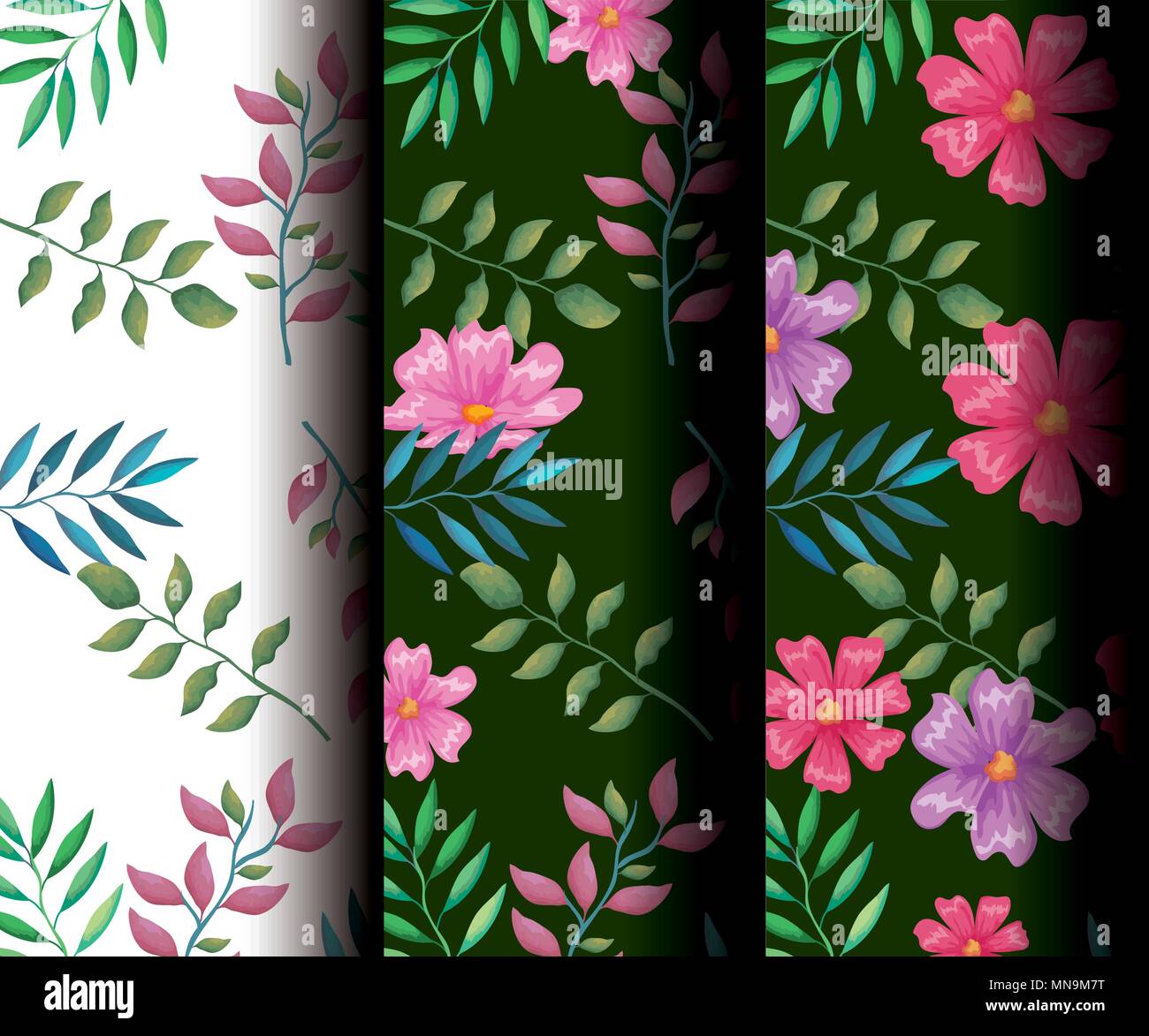 Patterns of branches Stock Vector Images - Alamy