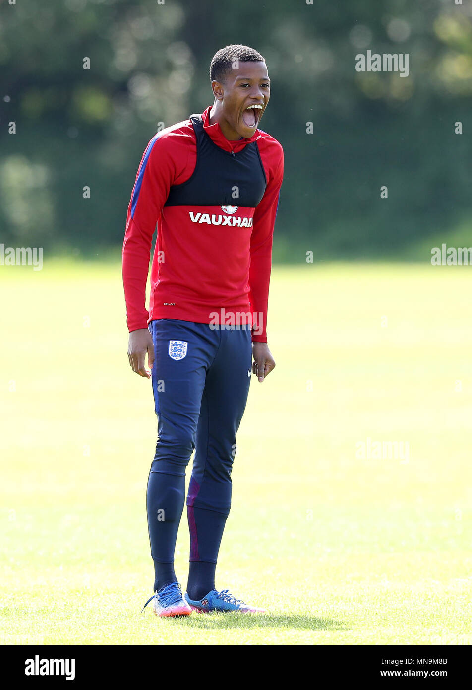 England's Rayhaan Tulloch during the training session at St George's ...