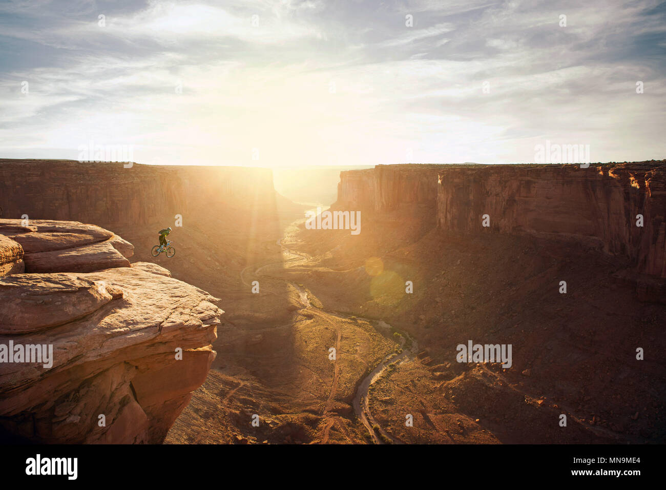 MOUNTAIN, A bike base jump in Moab, Utah, 2017. © Greenwich ...