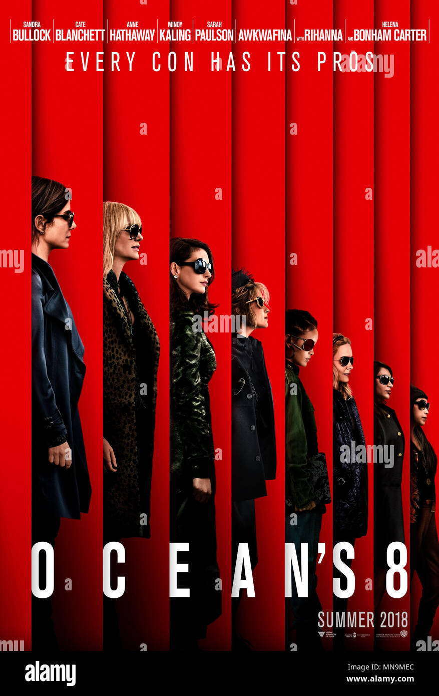 OCEAN'S 8, (aka OCEAN'S EIGHT), US advance poster, from left: Sandra ...
