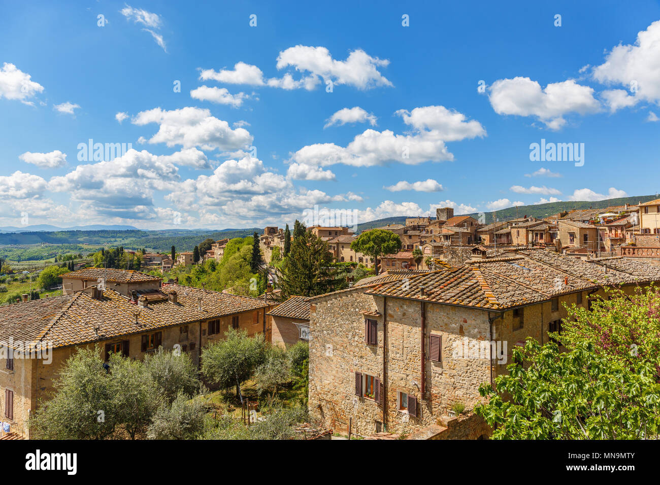 Idyllic village in Tuscany, Italy Stock Photo - Alamy