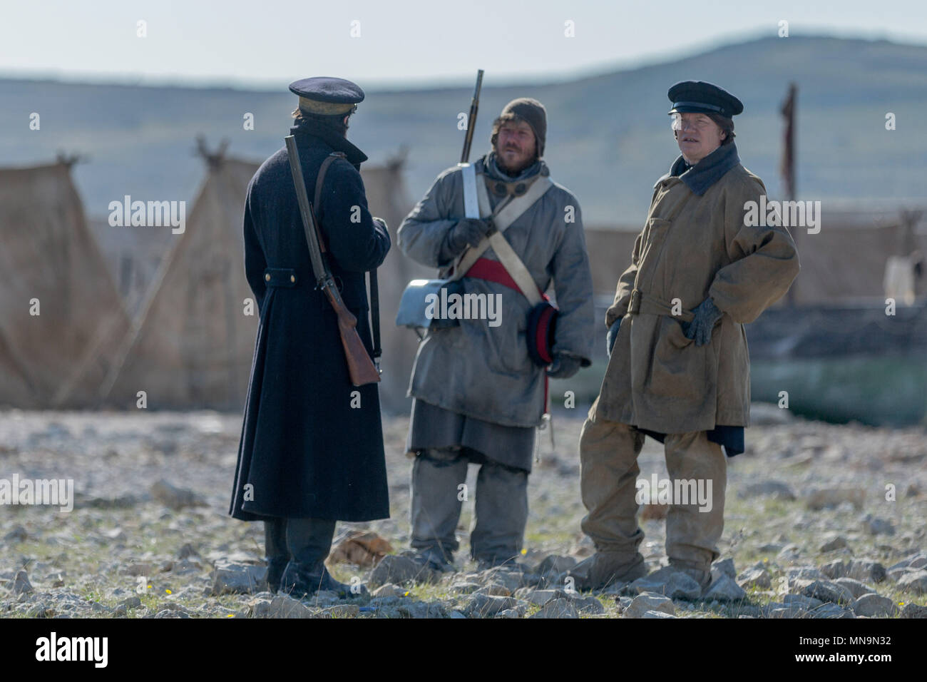 THE TERROR, Jack Colgrave Hirst (center), Jared Harris (right ...
