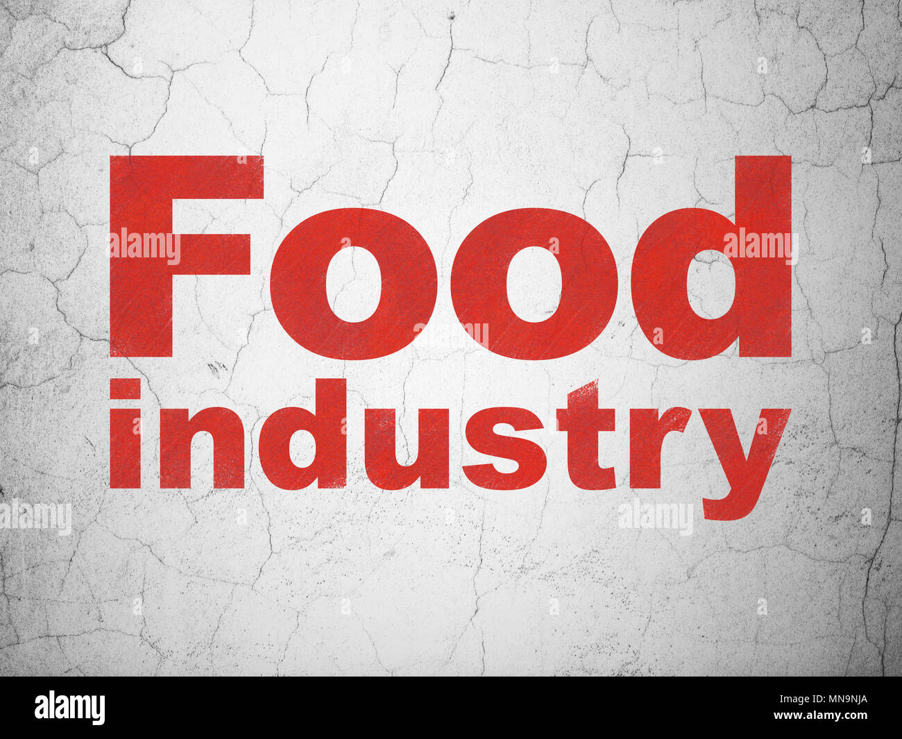 Industry concept: Food Industry on wall background Stock Photo - Alamy