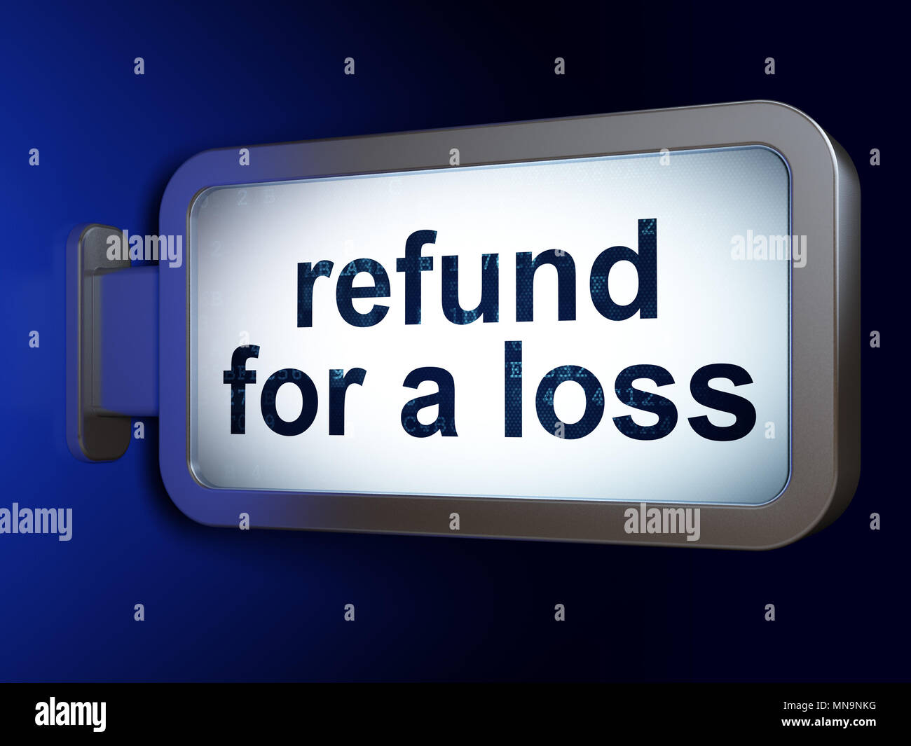 Insurance concept: Refund For A Loss on billboard background Stock ...