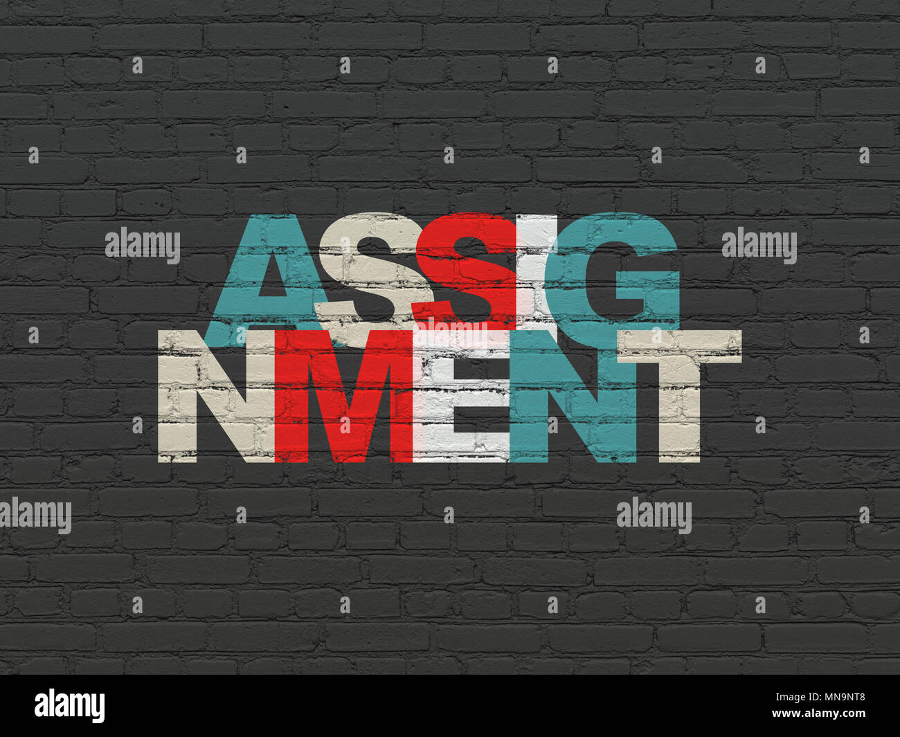 Law concept: Assignment on wall background Stock Photo - Alamy