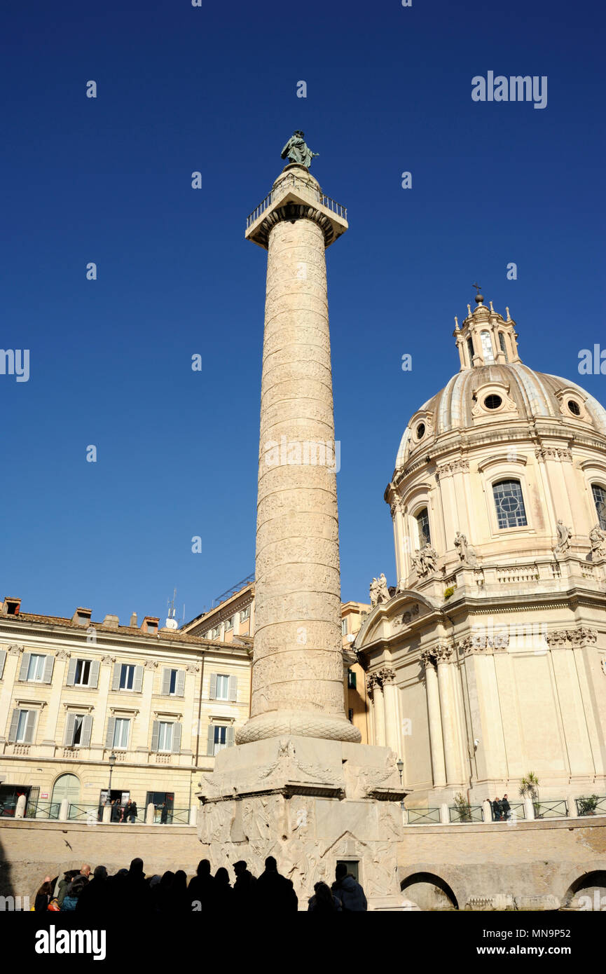 Italy, Rome, Trajan Column Stock Photo - Alamy