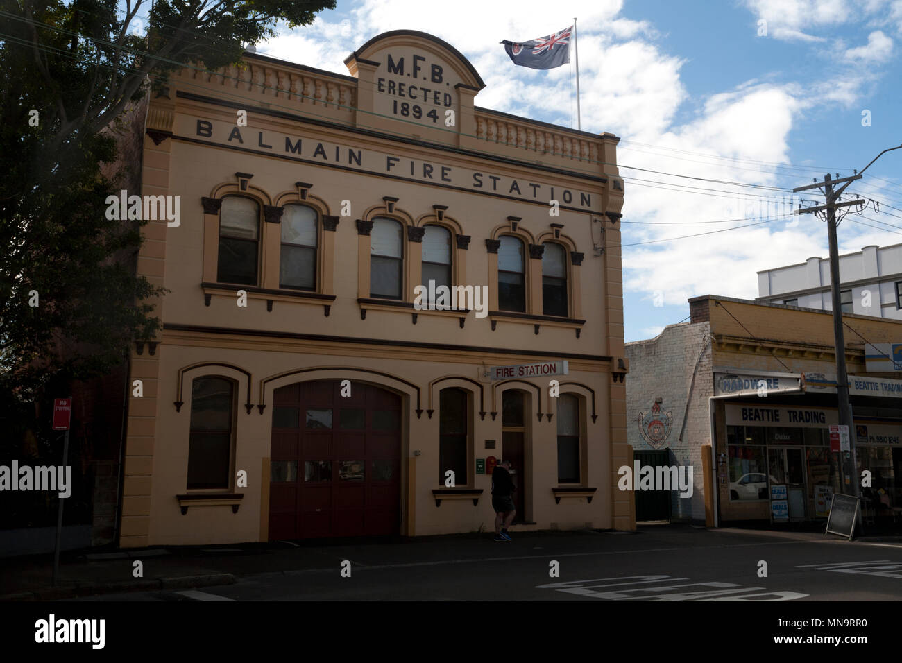 fire station (1894) darling street east balmain sydney new south wales ...