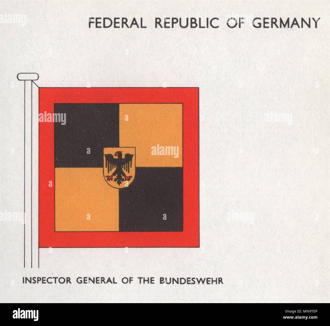 FEDERAL REPUBLIC OF (WEST) GERMANY FLAGS. Bundeswehr Inspector General ...