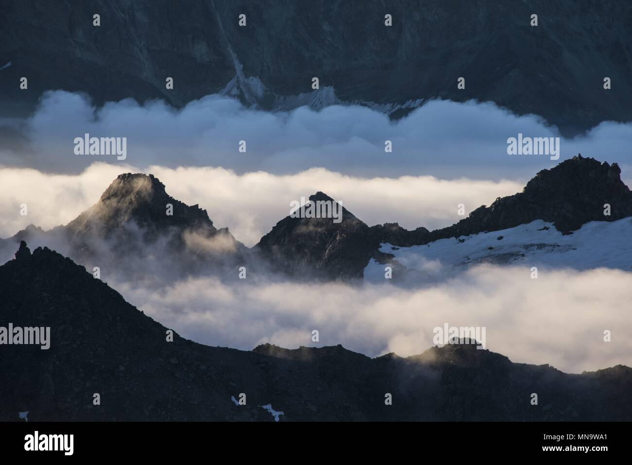 Switzerland Wallis sunrise Mont-Fort 13 July 2017 | usage worldwide ...