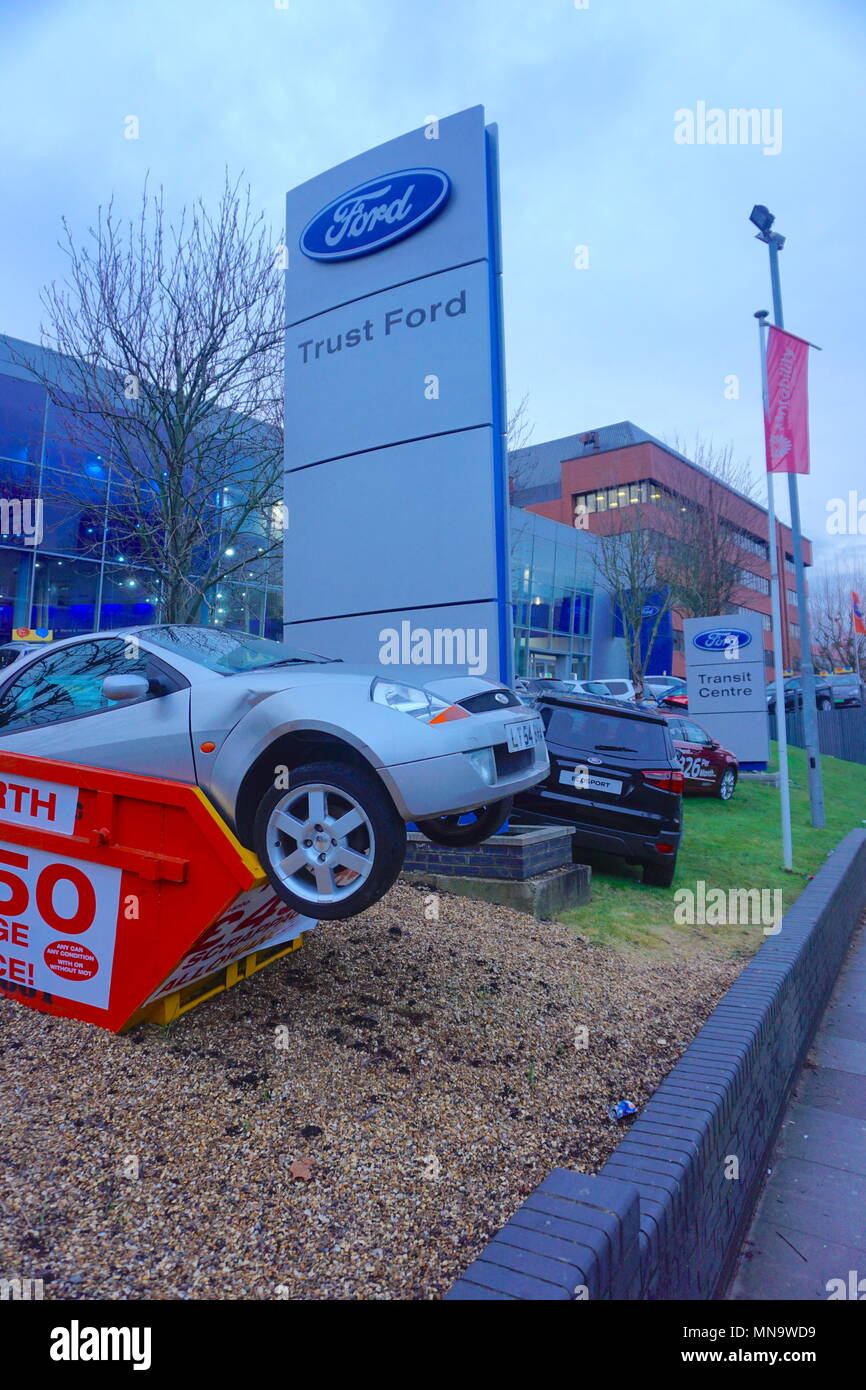 Ford Dealership, Colindale, London, UK, England Stock Photo - Alamy