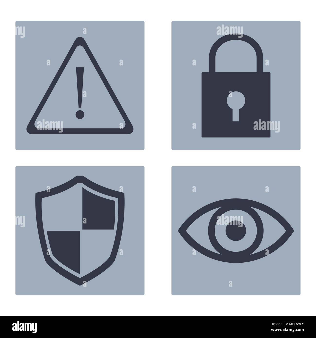 Set of cyber security icons Stock Vector Image & Art - Alamy