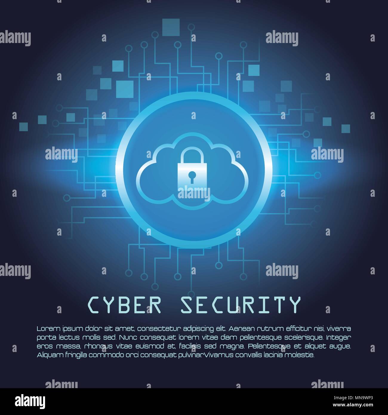 Cyber security banner concept Stock Vector Image & Art - Alamy