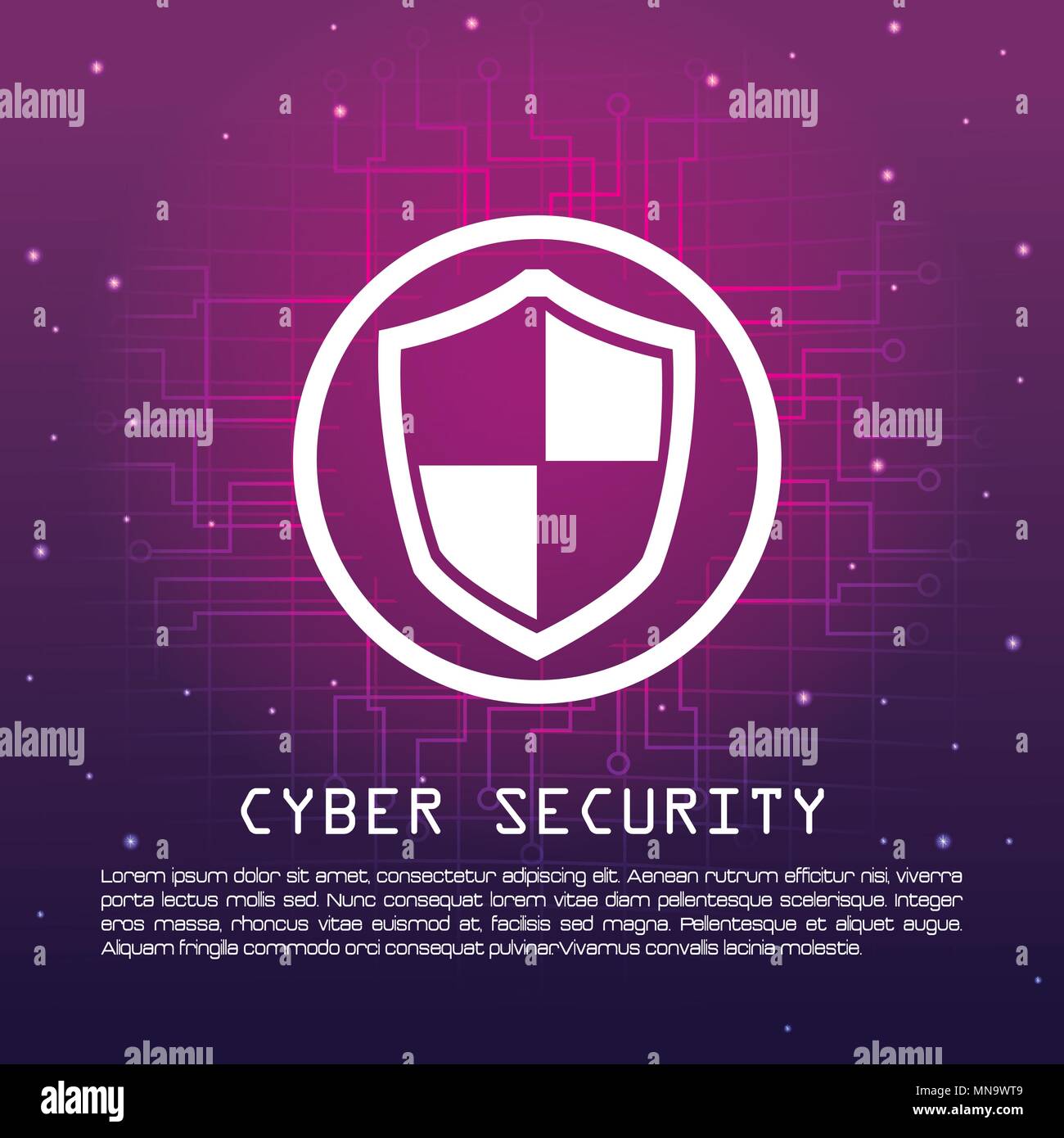 Cyber security banner concept Stock Vector Image & Art - Alamy