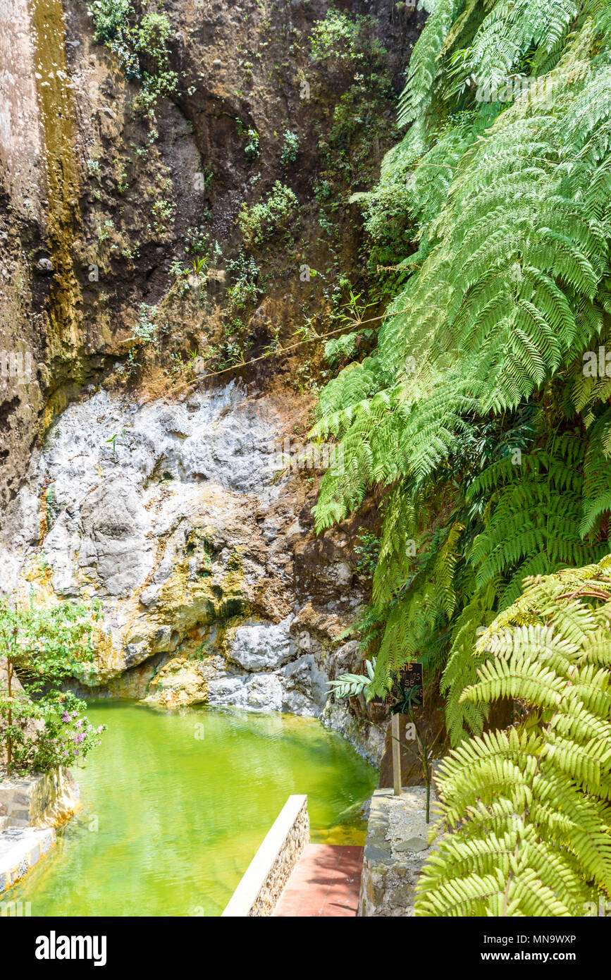 Natural pool of Fuentes Georginas - hot springs around Zunil and ...