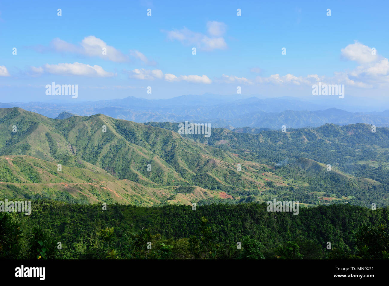Mountain range over Haiti Stock Photo - Alamy