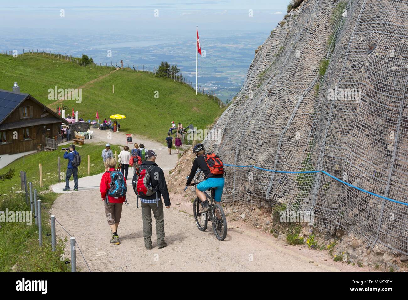 Switzerland Rigi rack railway 16 July 2017 | usage worldwide Stock ...