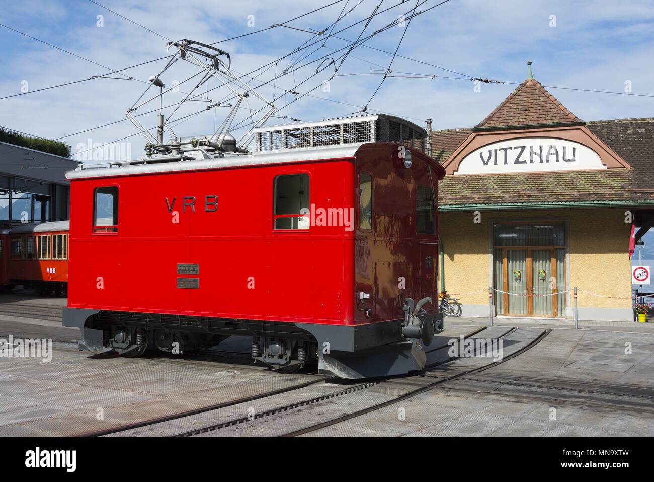 Switzerland Rigi-rack railway 16 July 2017 | usage worldwide Stock ...