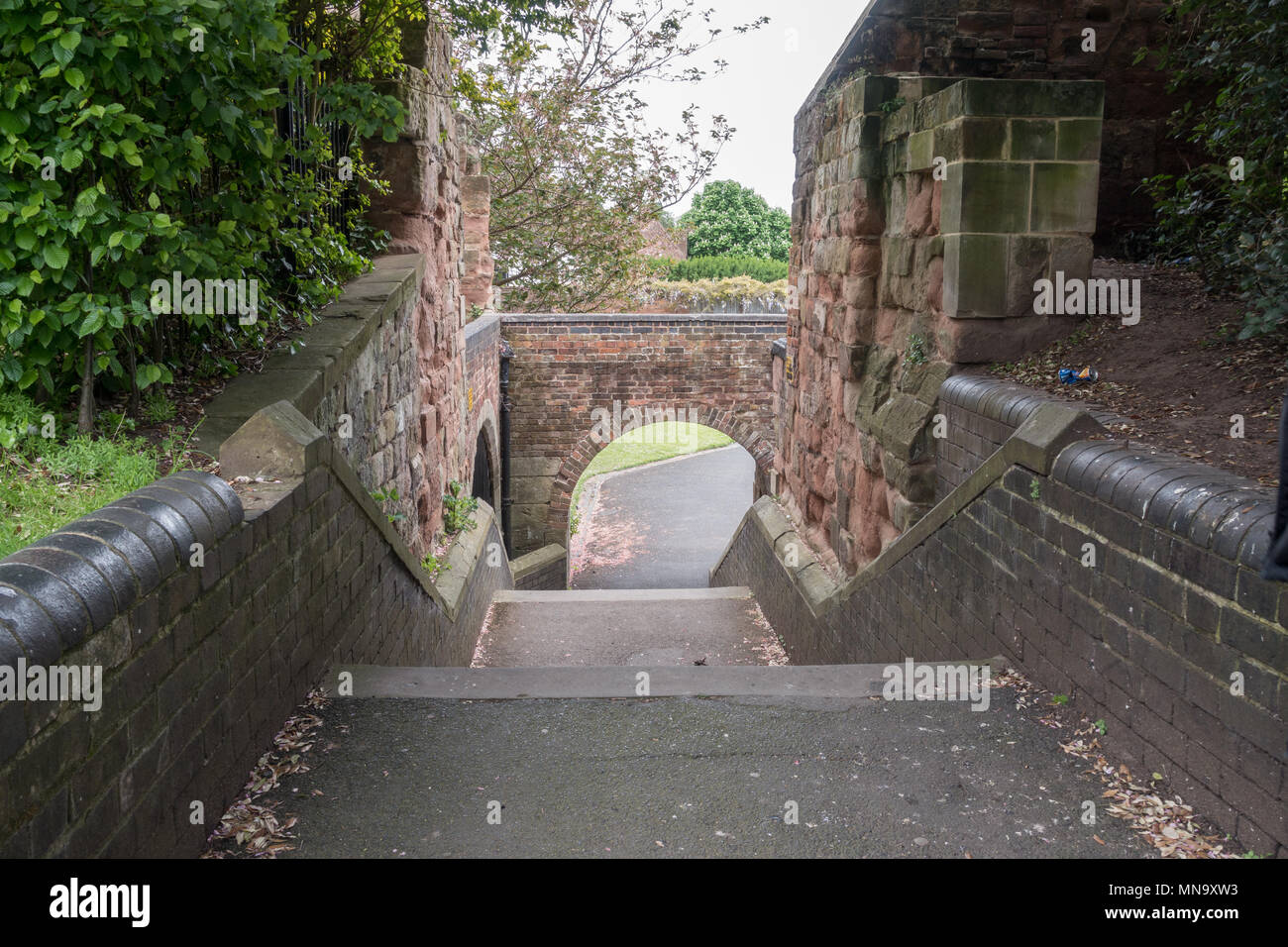 steps leading down the the river Severn in Worcester Stock Photo - Alamy