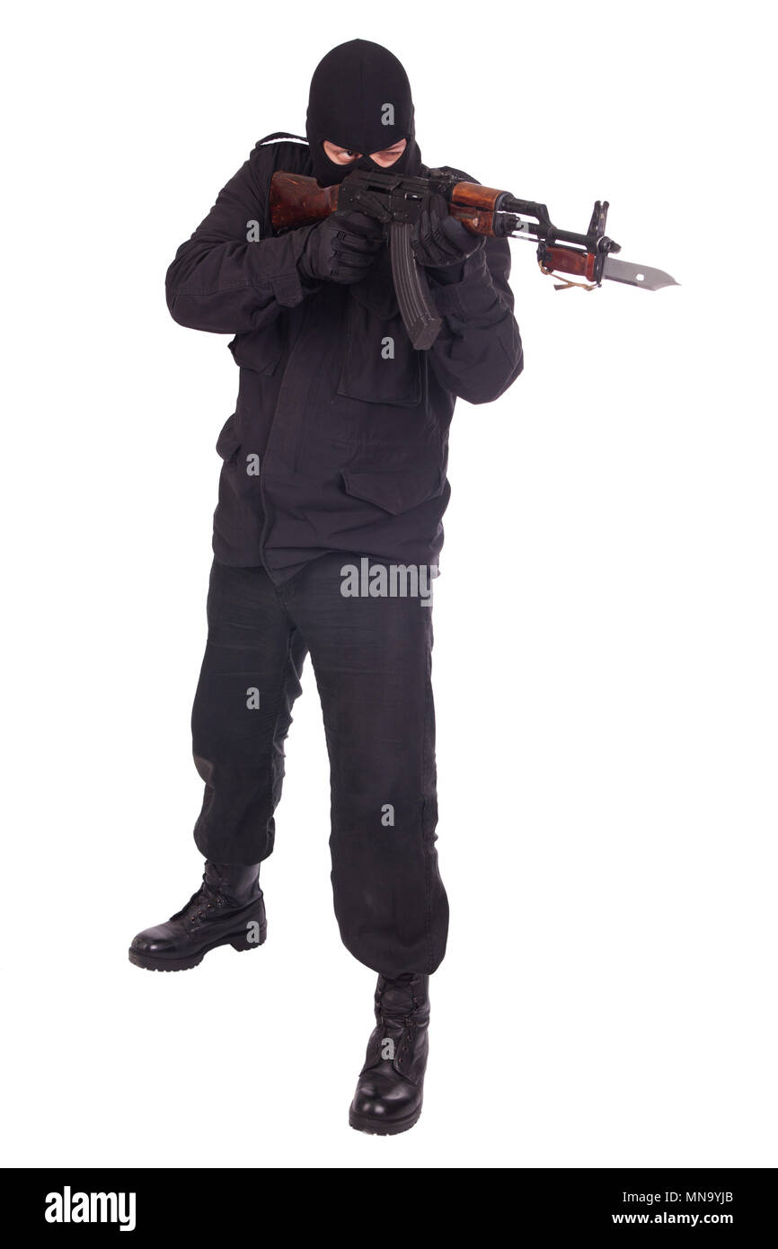 Balaclava gun ak47 Cut Out Stock Images & Pictures - Alamy