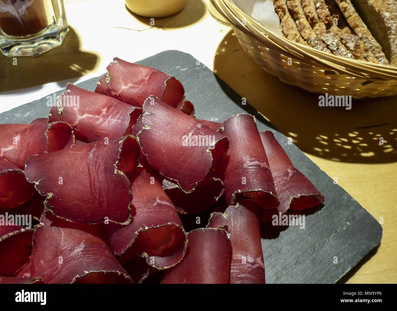 Switzerland Wallis Buendner meat - May 2017 | usage worldwide Stock ...