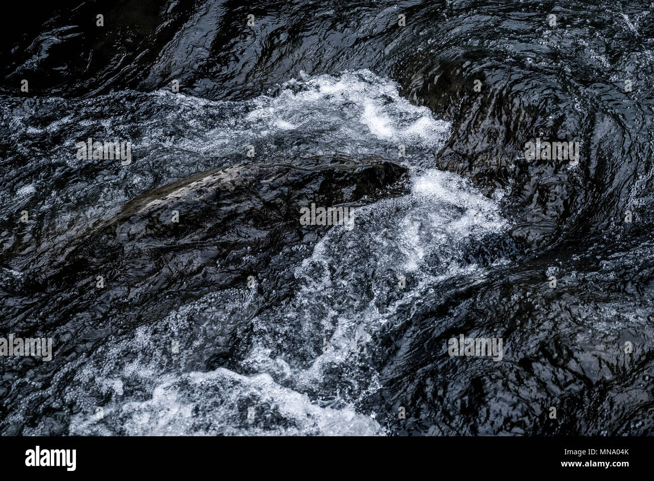 Abstract dark blue Waterfall wave water background texture Stock Photo ...