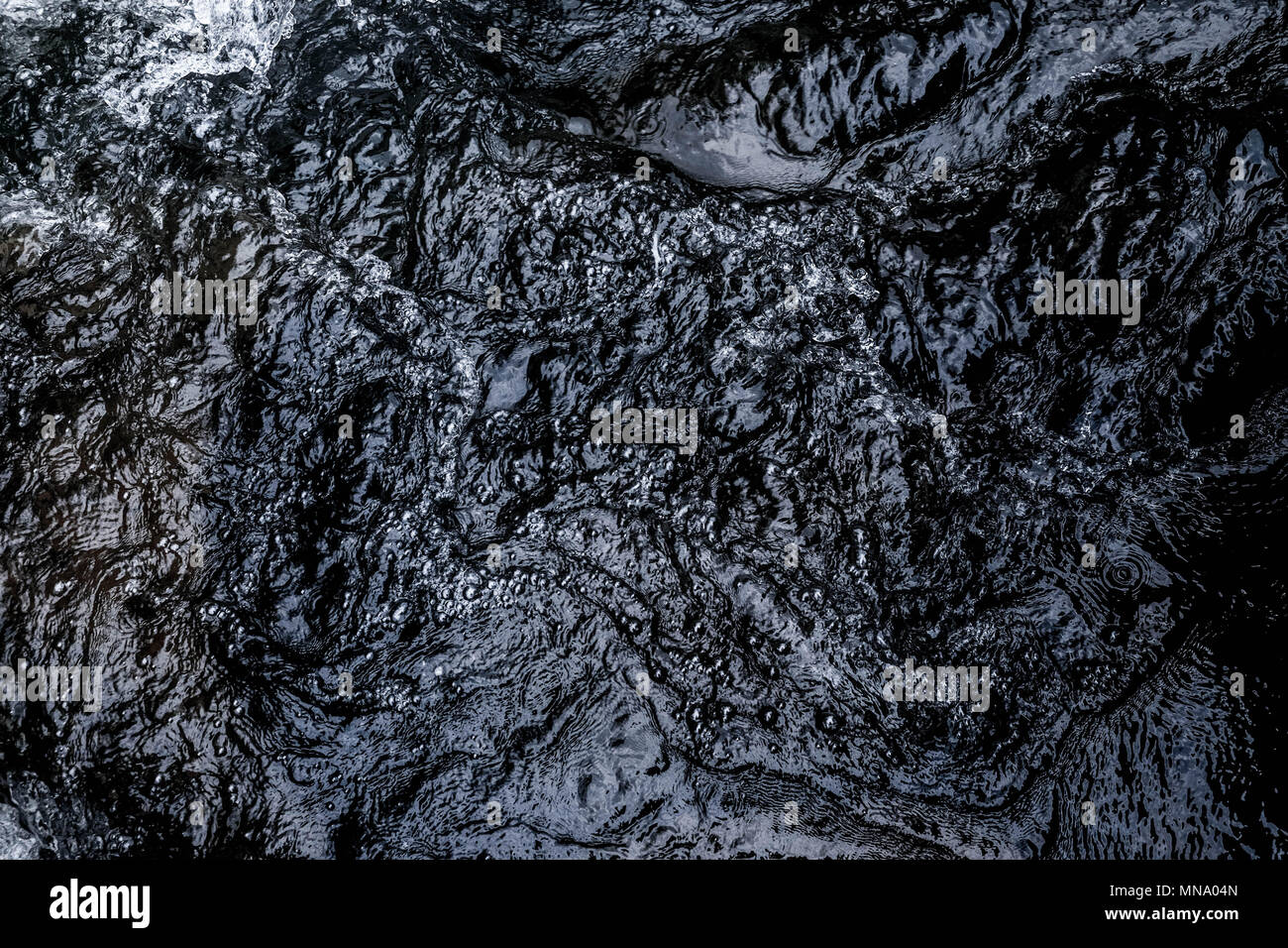 Abstract dark blue Waterfall wave water background texture Stock Photo ...