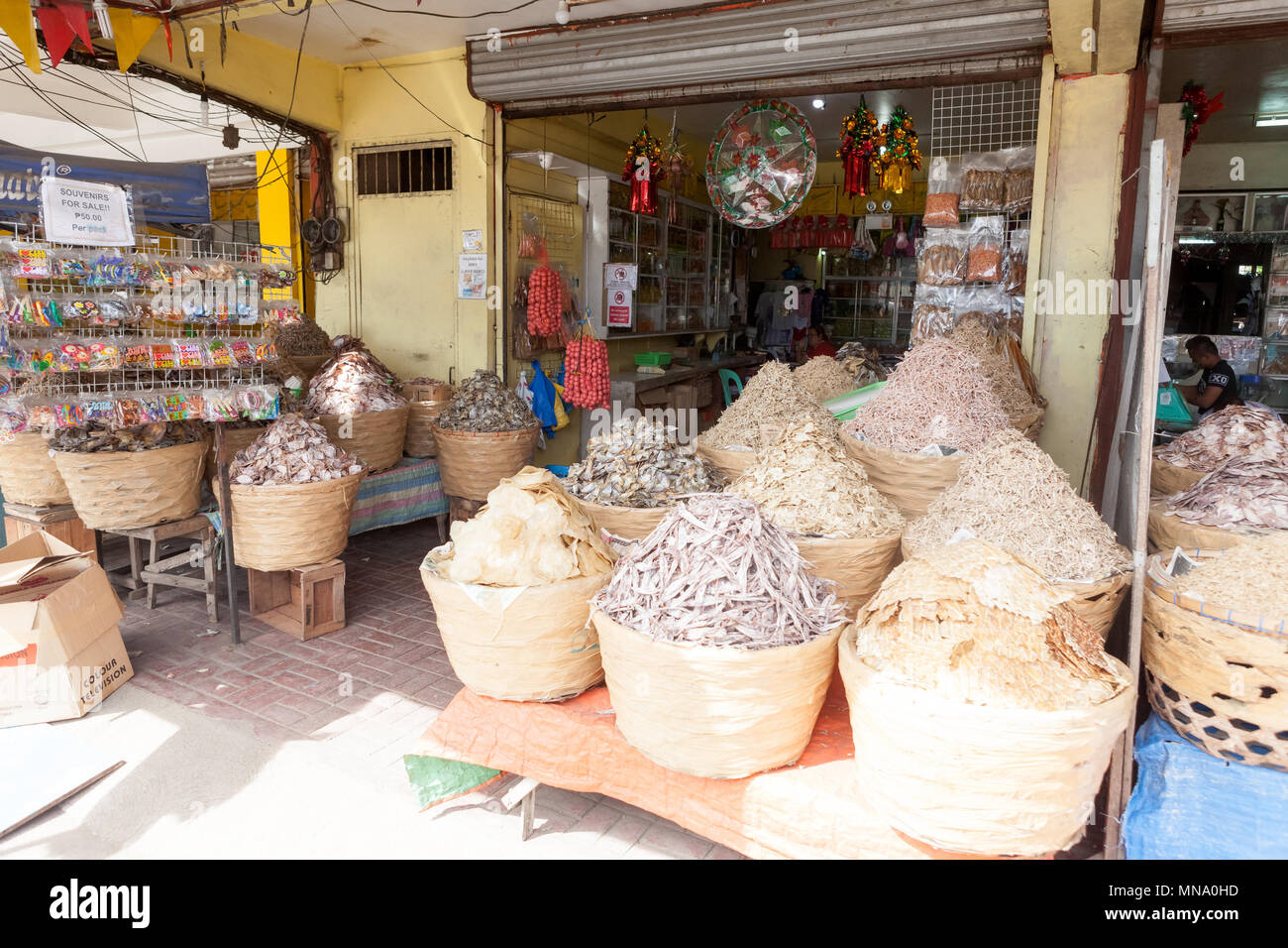 Dried fish market in cebu hi-res stock photography and images - Alamy
